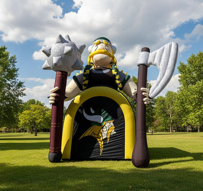 Inflatable Viking Mascot Tunnel – Inflatable Football Tunnels